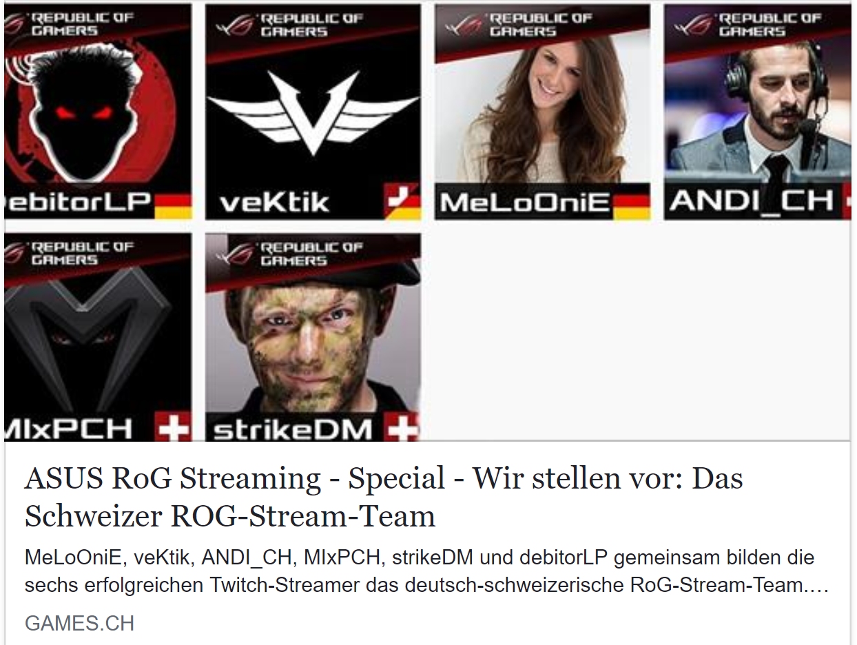 ASUS RoG Stream Team – Special – ulrich wimmeroth